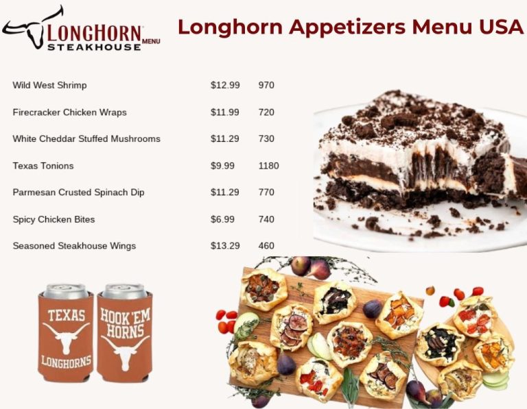 Longhorn Menu Price (up-to-date) USA 2025